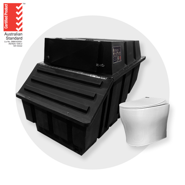 Clivus Multrum CM8 permanent compost toilet for up to 10 people ...